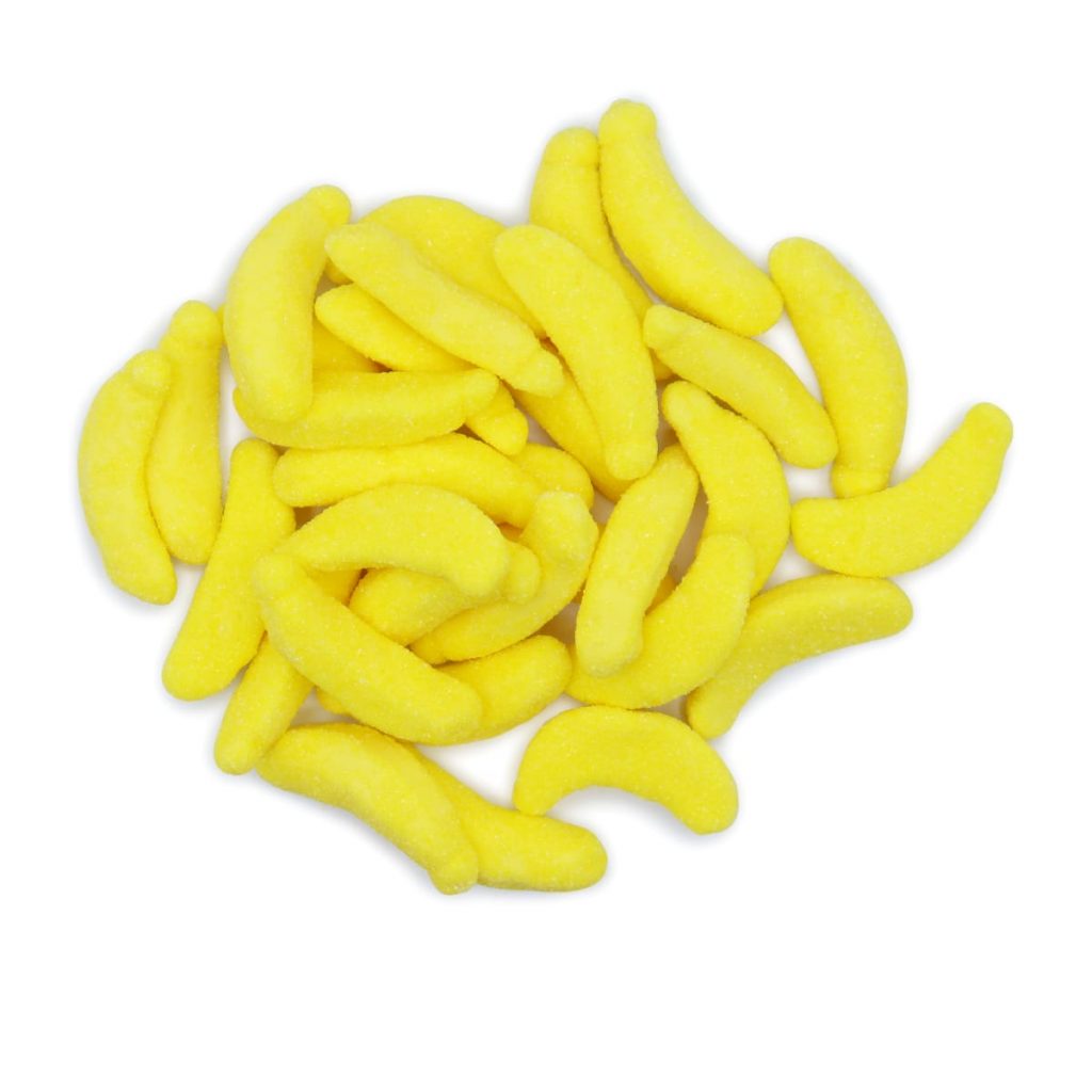 Gummy Bananas (Sugared) | LorentaNuts.com