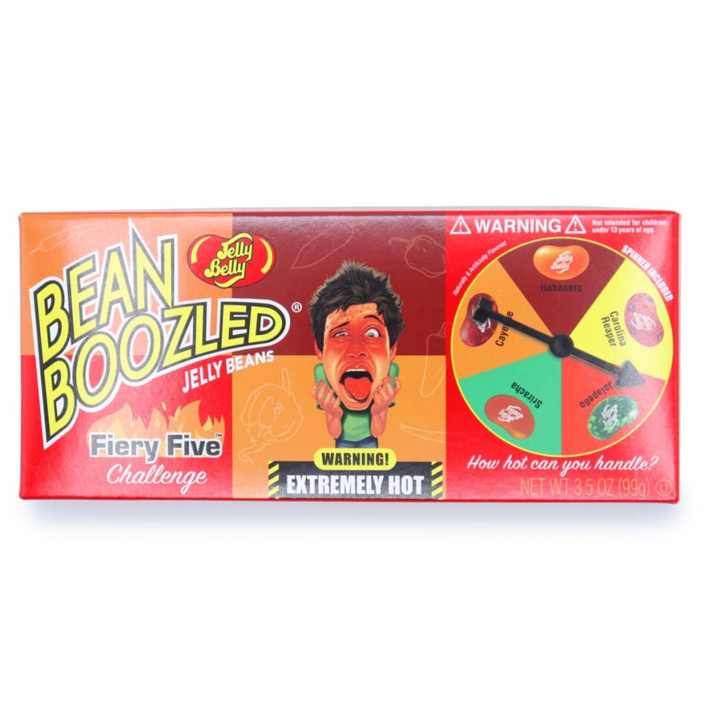 Jelly Belly BeanBoozled Fiery Five 3.5 oz Spinner Gift Box