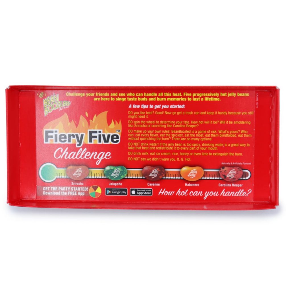 Jelly Belly BeanBoozled Fiery Five 3.5 oz Spinner Gift Box