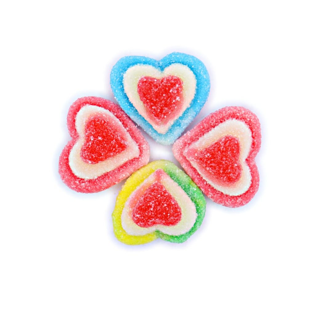 Gummy Triple Hearts - Fresh And Ships From USA