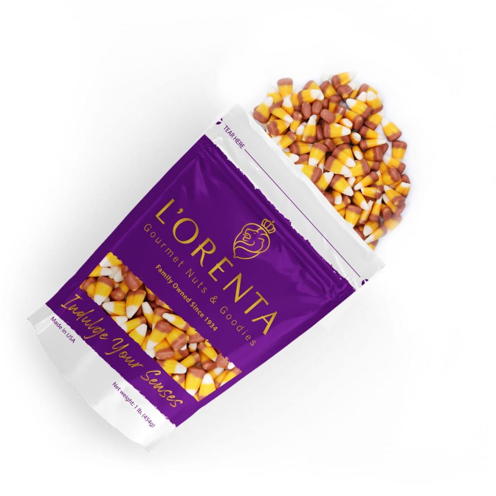 Caramel Candy Corn made fresh by the pound| LorentaNuts.com