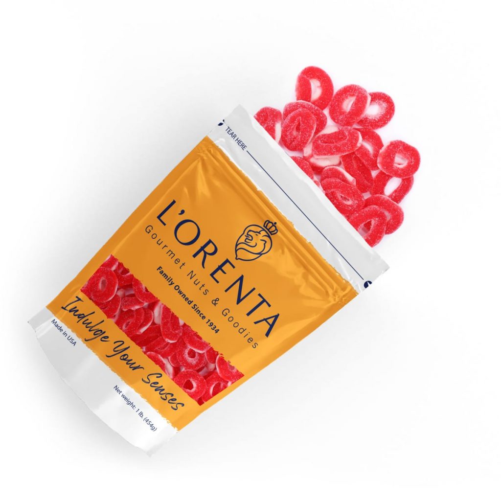 Gummy Cherry Rings | LorentaNuts.com