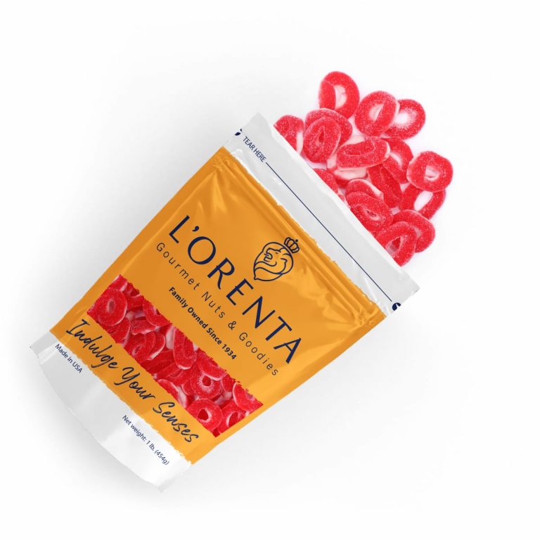 Gummy Cherry Rings | LorentaNuts.com