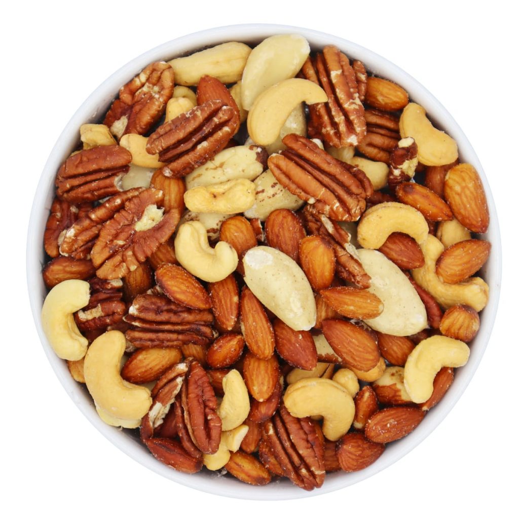Deluxe Mixed Nuts Round Tin | LorentaNuts.com