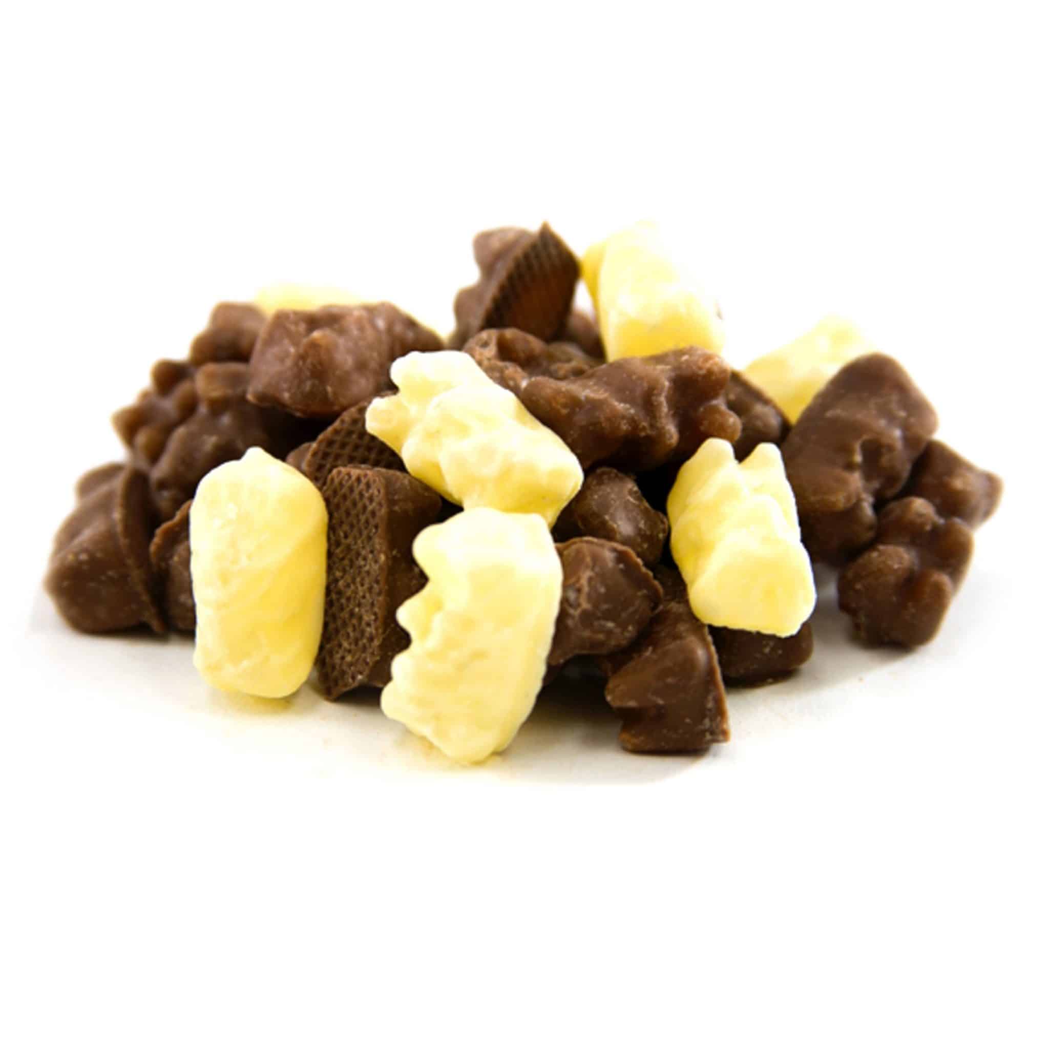 Milk and White Chocolate Gummy Bears Assorted | LorentaNuts.com