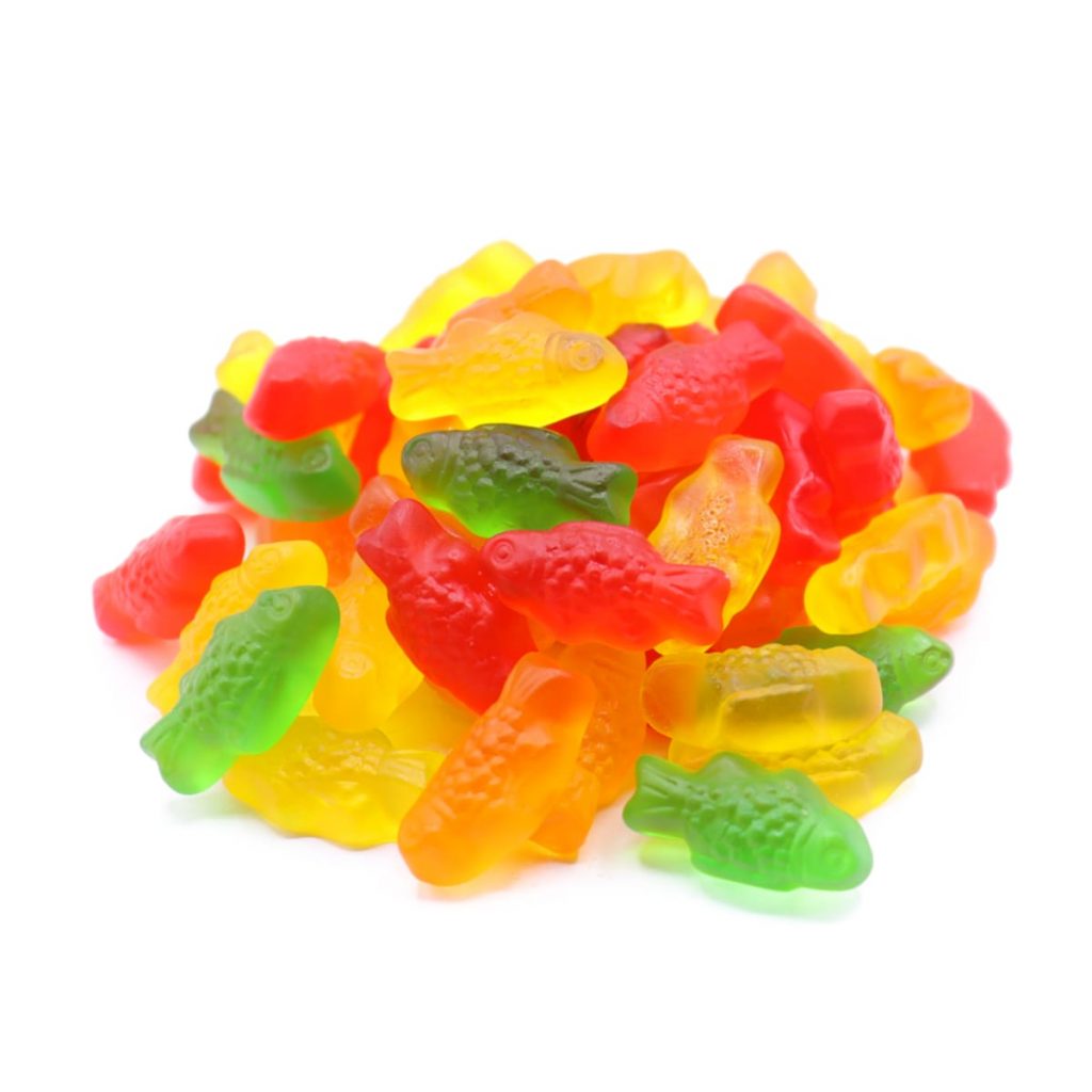 Gummy Candy Assorted Mini Fish fresh by the pound | LorentaNuts.com