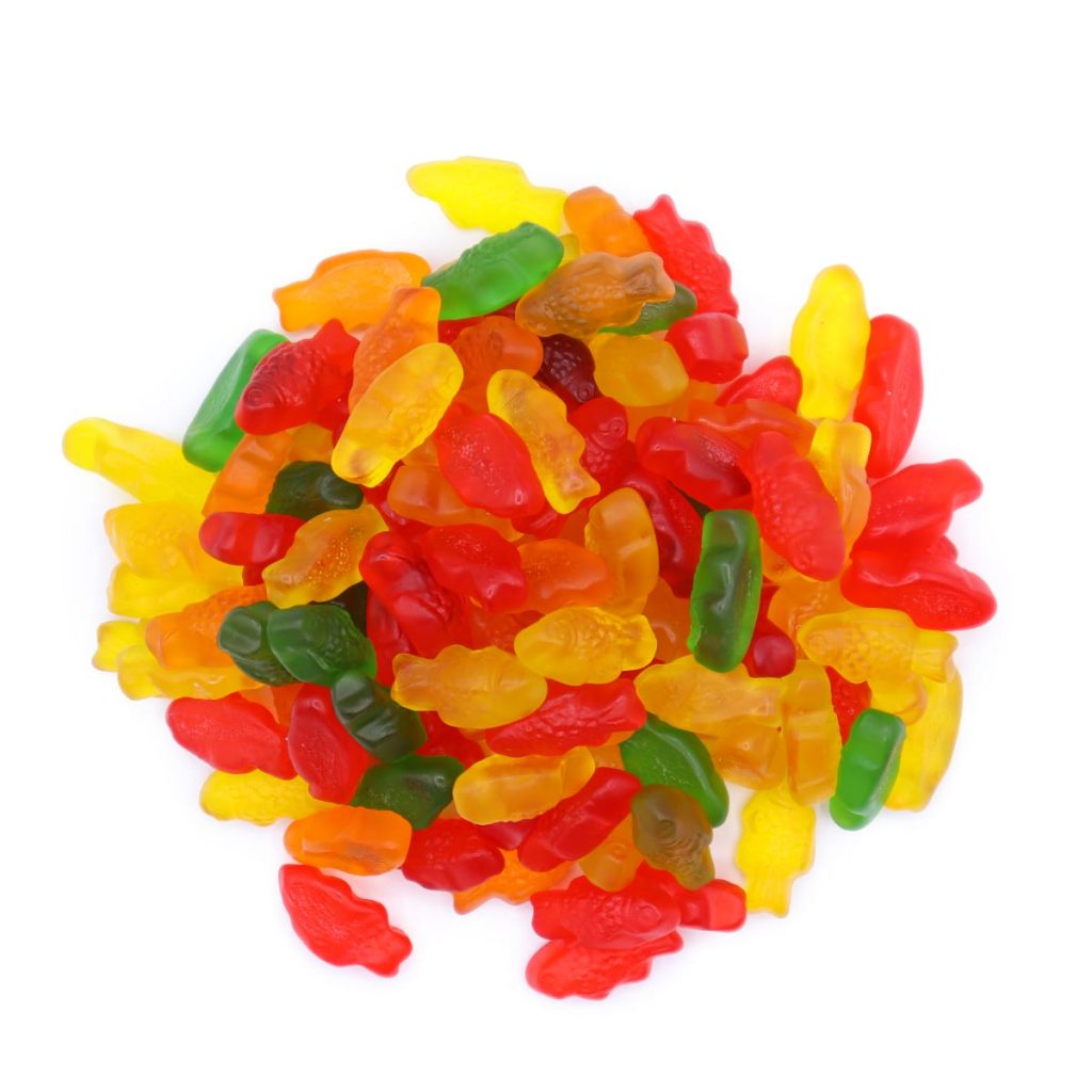 Gummy Candy Assorted Mini Fish fresh by the pound | LorentaNuts.com