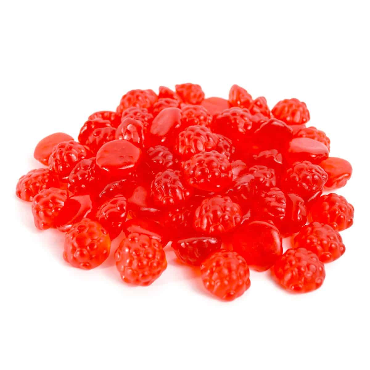 Berry Red Gummy Raspberries | LorentaNuts.com