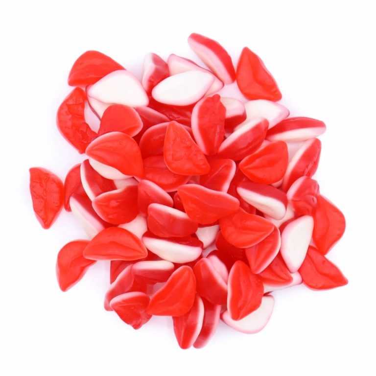 Gummy Candy Red Lips Fresh by the Pound | LorentaNuts.com