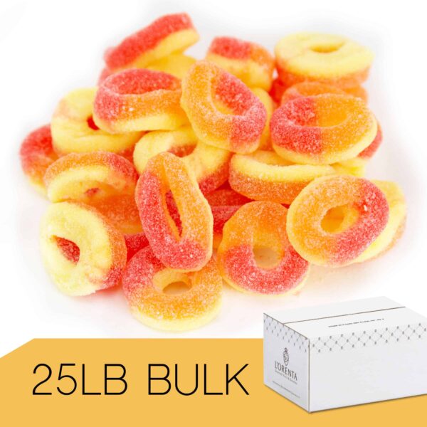 Bulk Peach Rings | LorentaNuts.com
