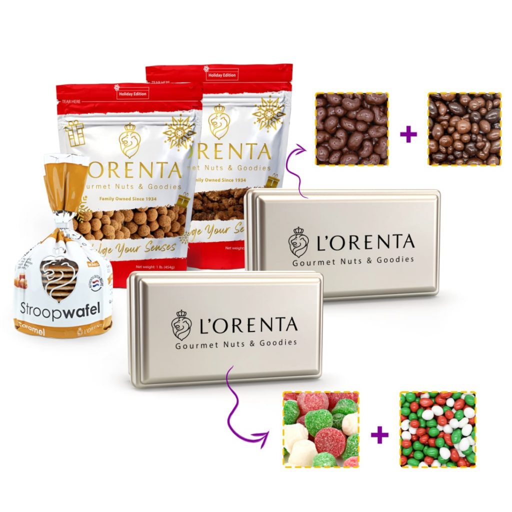 Santa's Gift Holiday Gift Set| LorentaNuts.com
