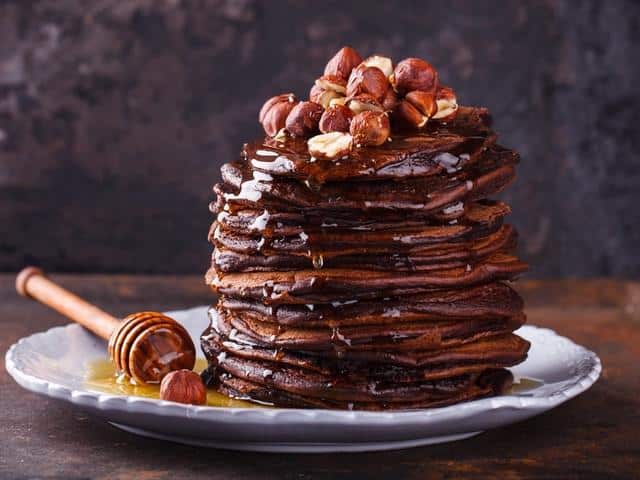 Chocolate Hazelnut Pancakes Recipe | LorentaNuts.com