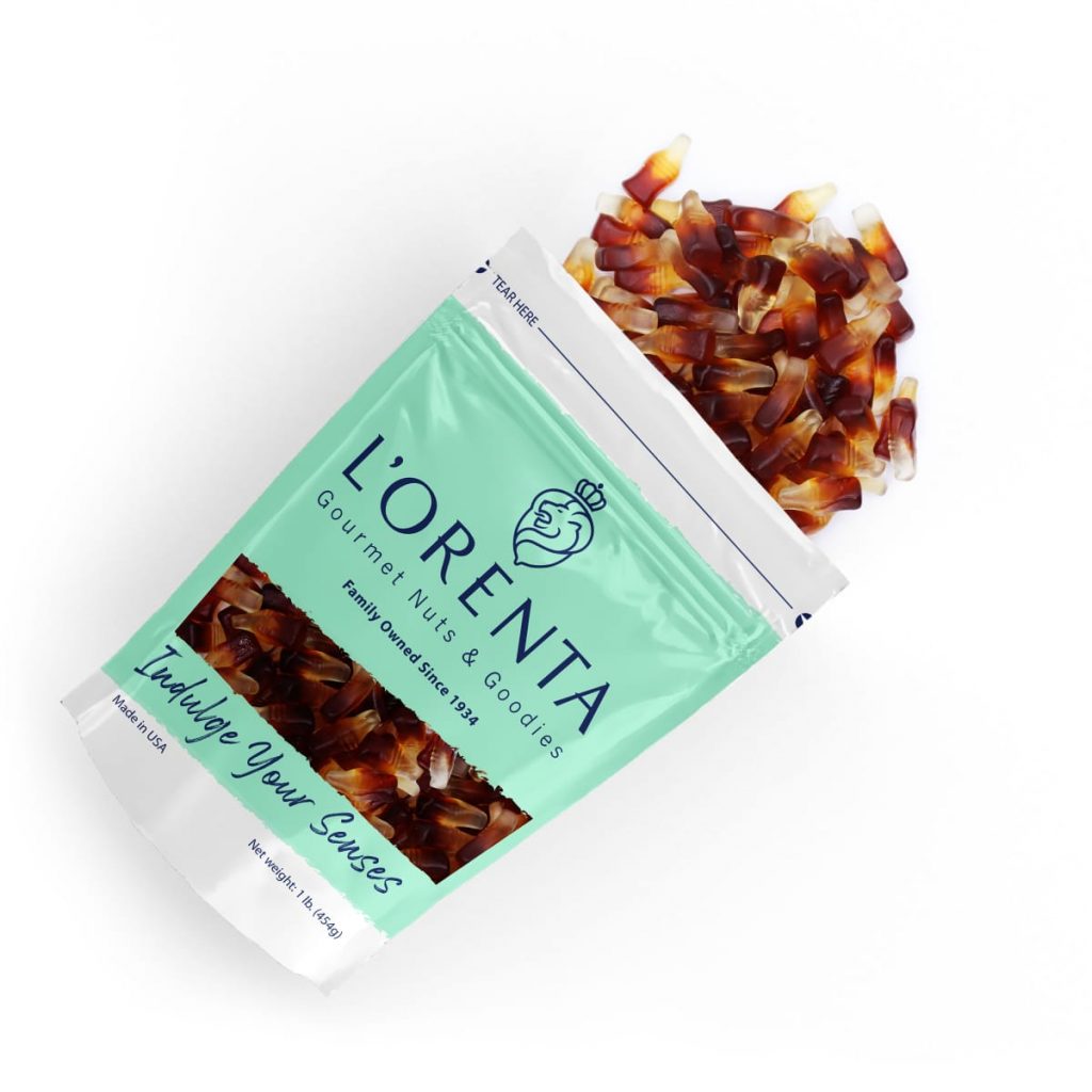 Cola Bottle Gummy Candy fresh by the pound | LorentaNuts.com