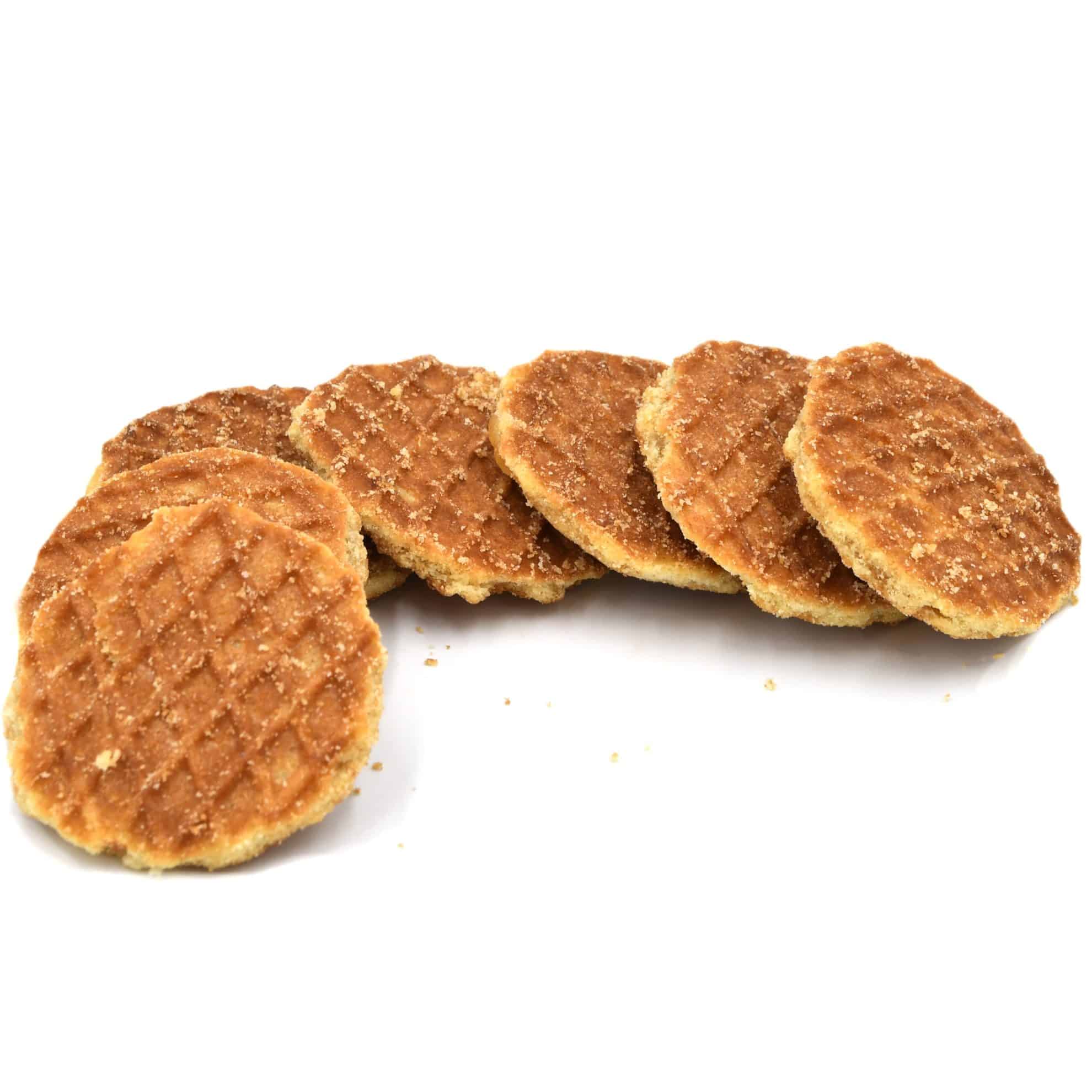 Sea Salt Caramel Mini Stroopwafel Bites Bulk | LorentaNuts.com