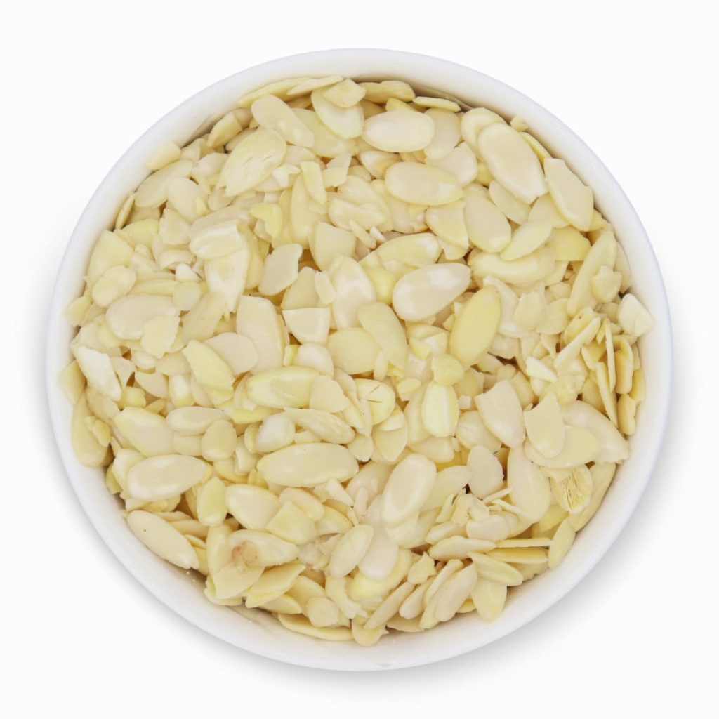 Sliced Blanched Almonds | LorentaNuts.com