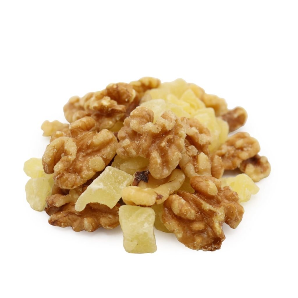 Pineapple Walnut Mix by the pound | LorentaNuts.com