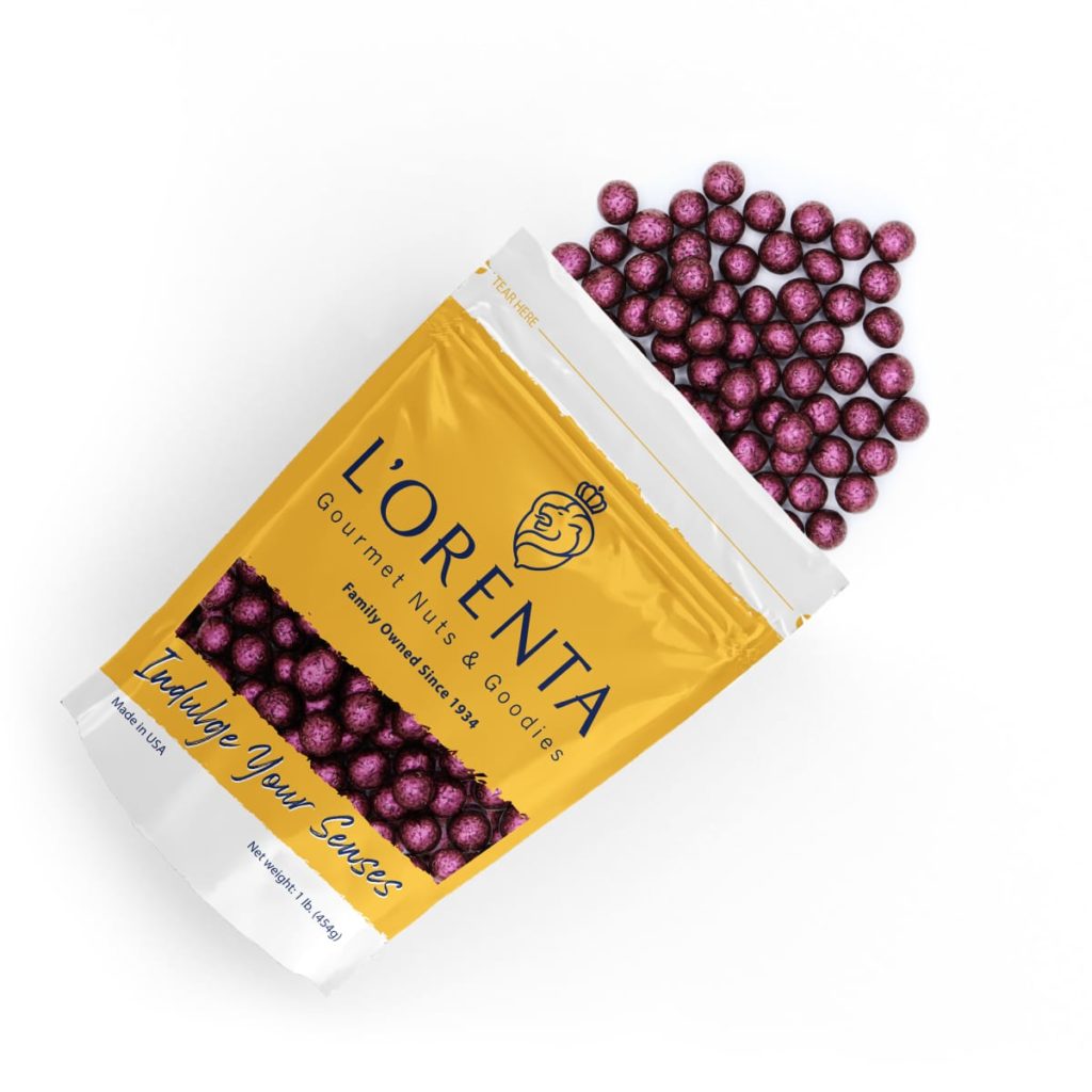 Sparkling Rose Cordials (Dark Chocolate) | LorentaNuts.com