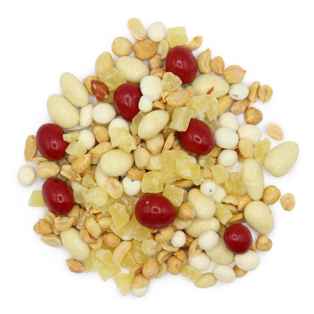 Pina Colada Trail mix made fresh by the pound| LorentaNuts.com