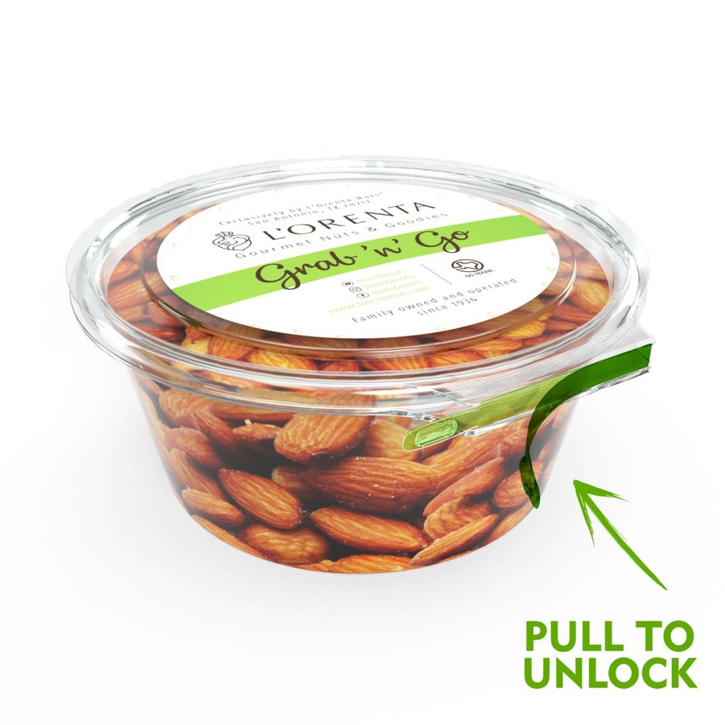 Roasted & Salted Almonds Grab And Go Prepacked Snacks | LorentaNuts.com