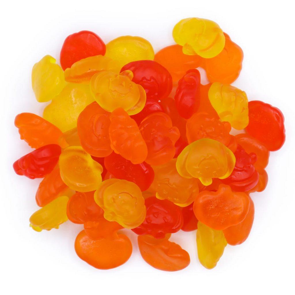 Gummy Pumpkin made fresh by the pound| LorentaNuts.com