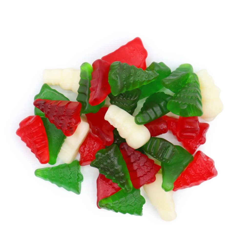 Snowman and Christmas Tree Gummy Candy Candy Mix
