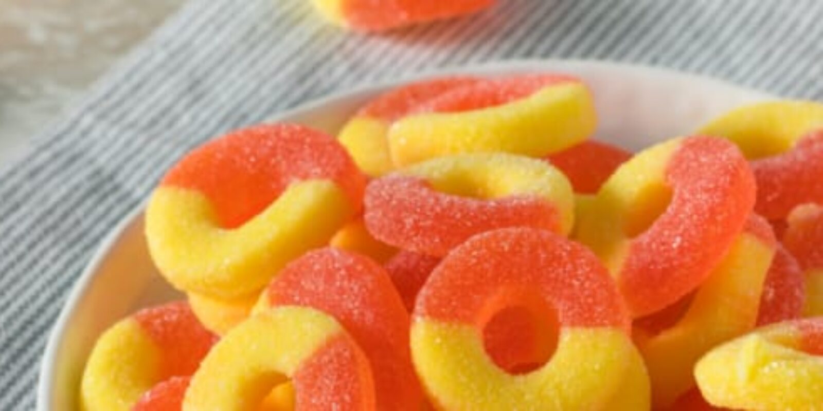 Party-On With Gummy Peach Rings!