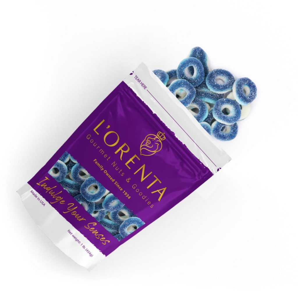Gummy Ring Blue Raspberry | LorentaNuts.com