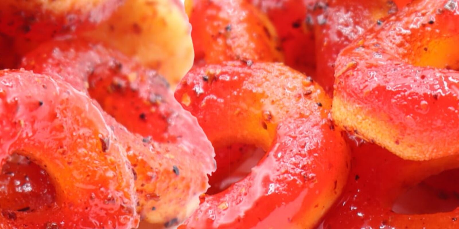 Chamoy and Peach Rings | LorentaNuts.com