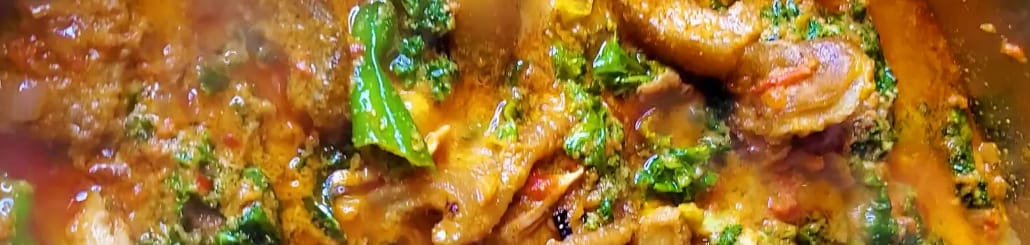 Kale with Sunflower Seeds Stew and Assorted Meat Recipe