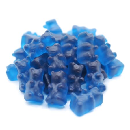 Blue Raspberry Gummy Bears by the pound or in bulk| LorentaNuts.com