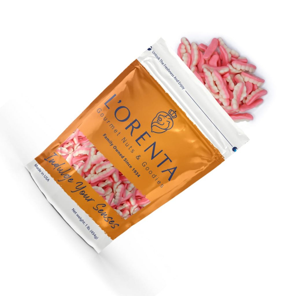 Gummy Teeth made fresh by the pound| LorentaNuts.com