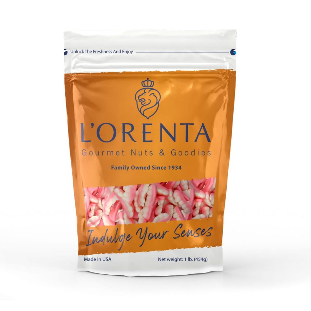 Gummy Teeth made fresh by the pound| LorentaNuts.com
