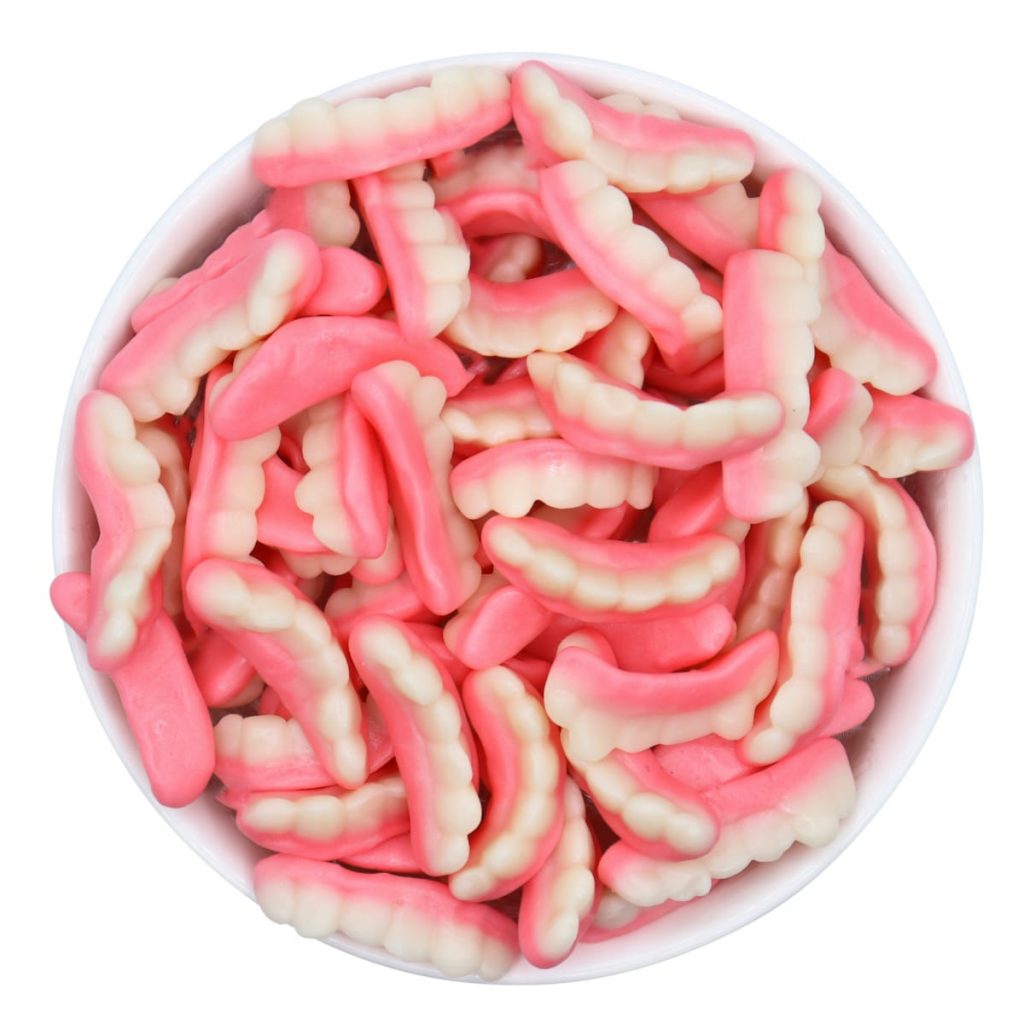 Gummy Teeth made fresh by the pound| LorentaNuts.com