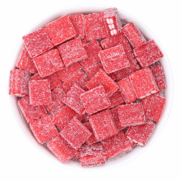 Sour Strawberry Bricks | Nostalgic Candy | LorentaNuts.com