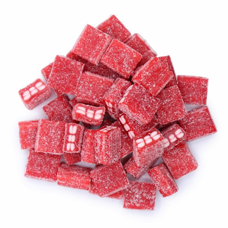 Sour Strawberry Bricks | Nostalgic Candy | LorentaNuts.com