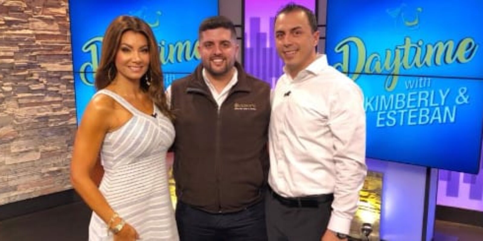 Sharing our products with Kimberly Crawford and Esteban Solis on Daytime TV | LorentaNuts.com
