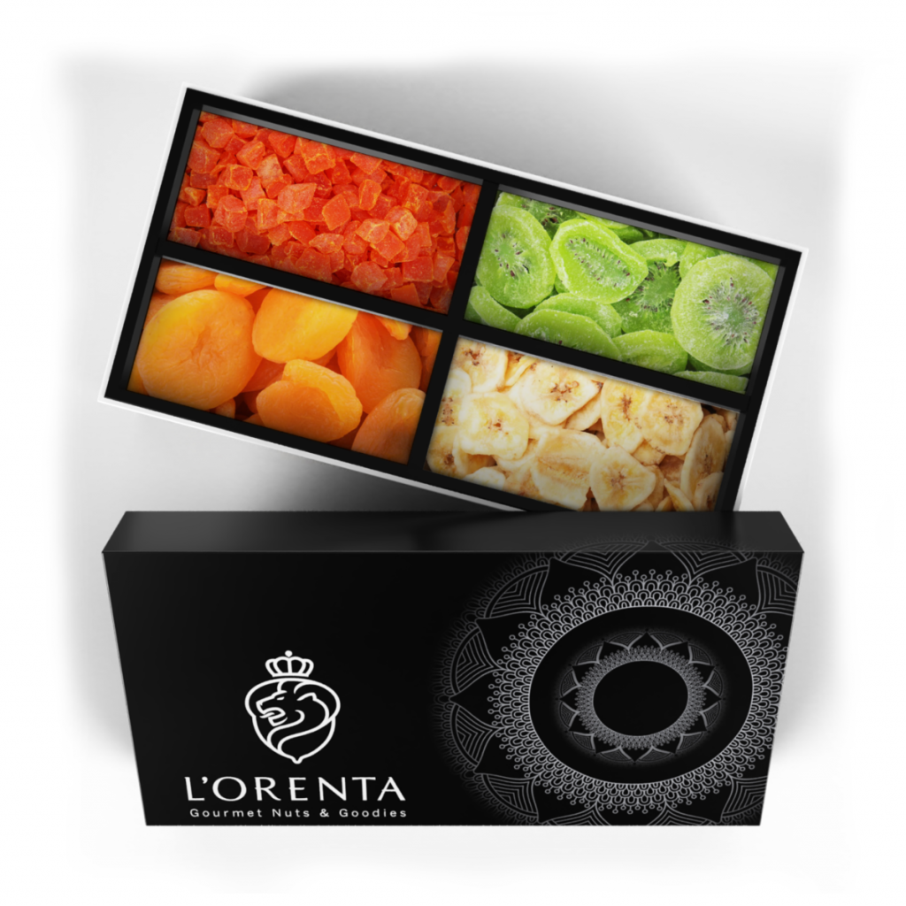 L'Orenta Gift Box Tropical Dried Fruits | LorentaNuts.com