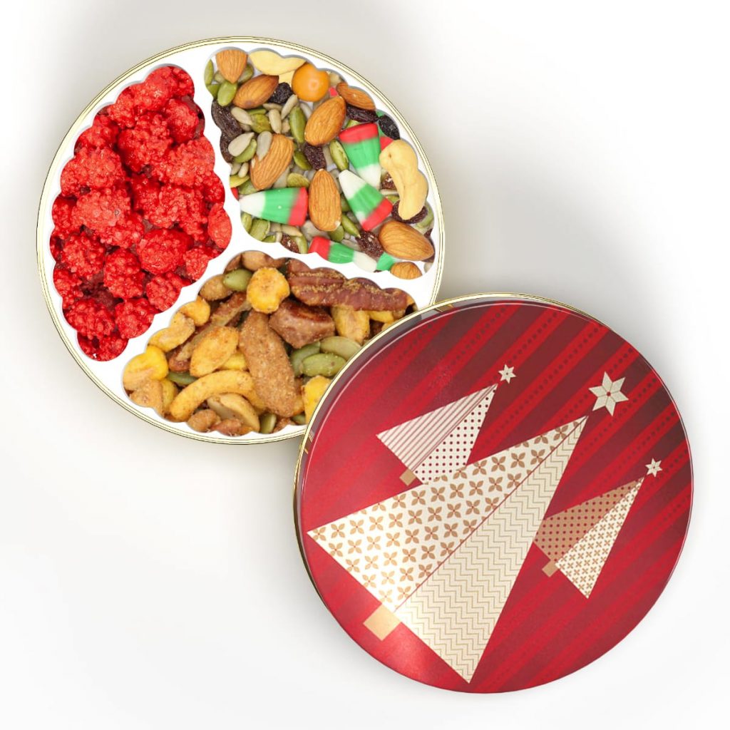 Red Crunchy Tin | LorentaNuts.com