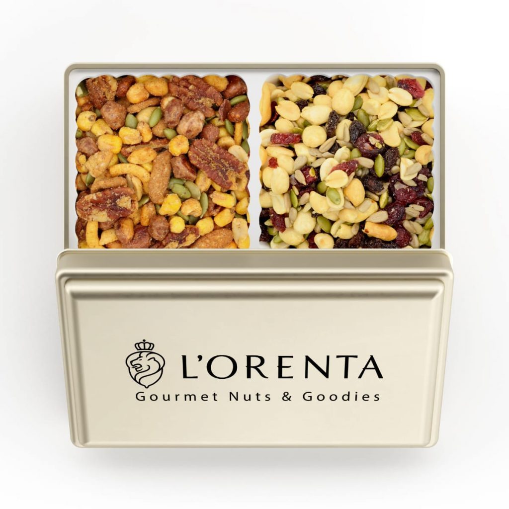 South Texas Heat & Mountain Mix Tin | LorentaNuts.com