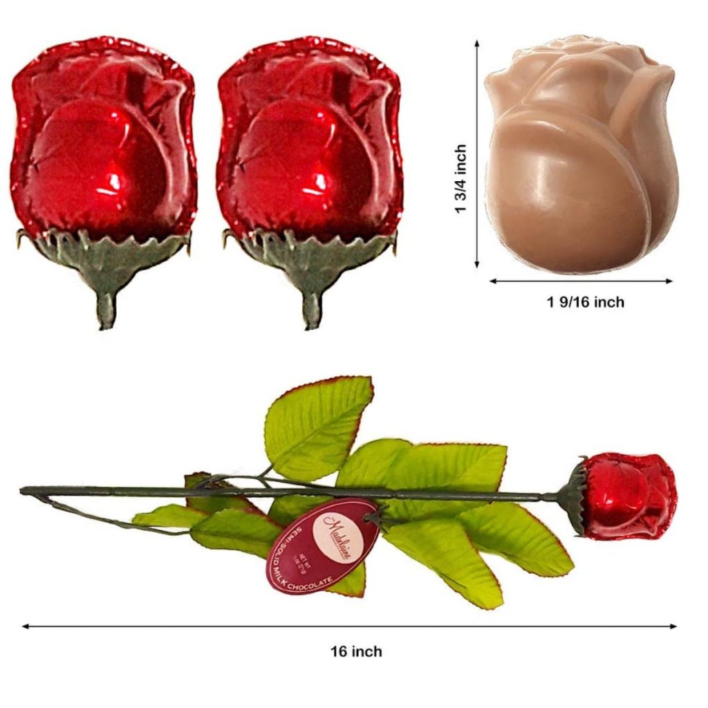 One Dozen Chocolate Roses in Display Box | LorentaNuts.com