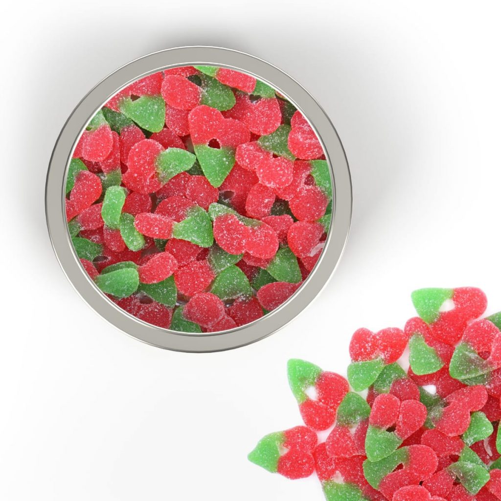 Sour Twin Cherries Round Tin | LorentaNuts.com