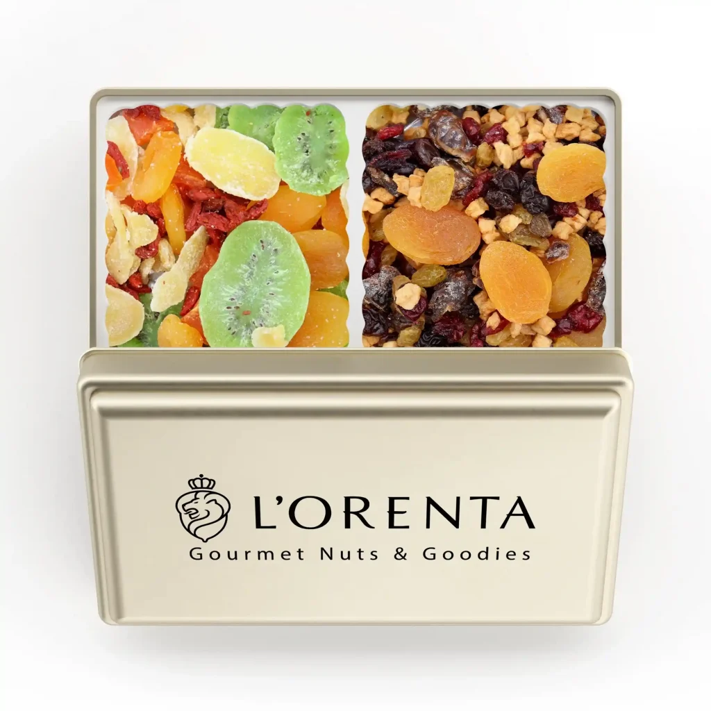 Superfood Fruit Mix / Vitamin Fruit Mix Gold Tin | LorentaNuts.com
