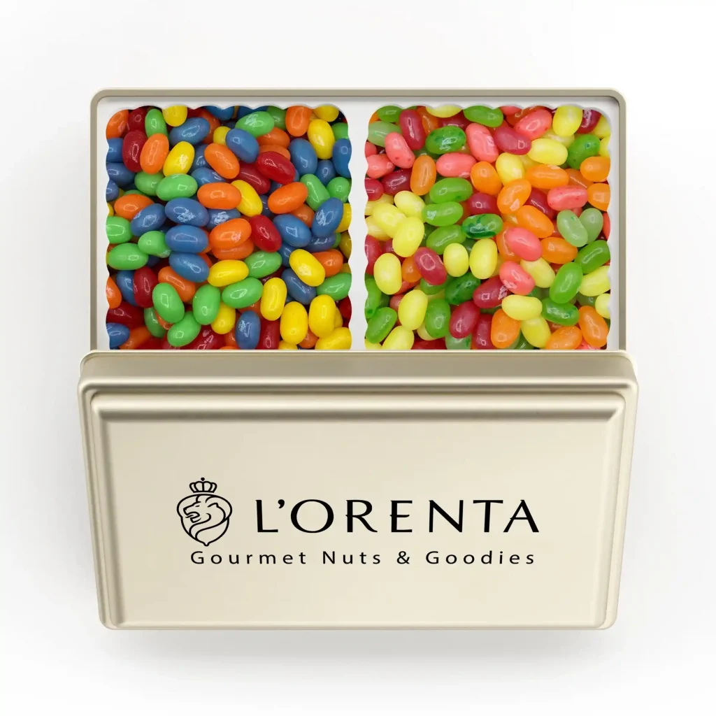 Jelly Belly Sour Assortment / Cocktail Gold tin | LorentaNuts.com