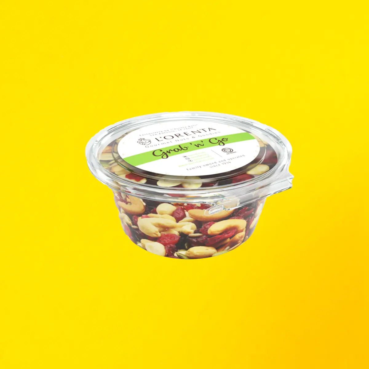 Grab And Go Snacks Fresh and Resealable Containers | LorentaNuts.com